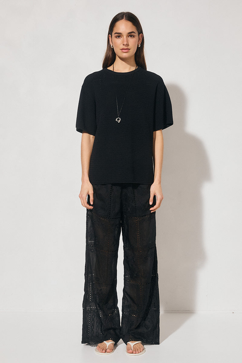 Soma Knit Tee Black – MØN RENN