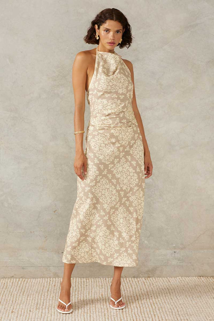 MON RENN VACANZA FLORAL MIDI DRESS - VACANZA FLORAL PRINT – MØN RENN