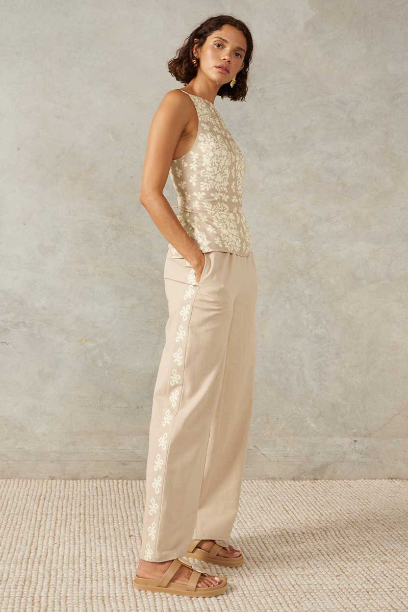 MON RENN VACANZA FLORAL TOP - VACANZA FLORAL PRINT – MØN RENN